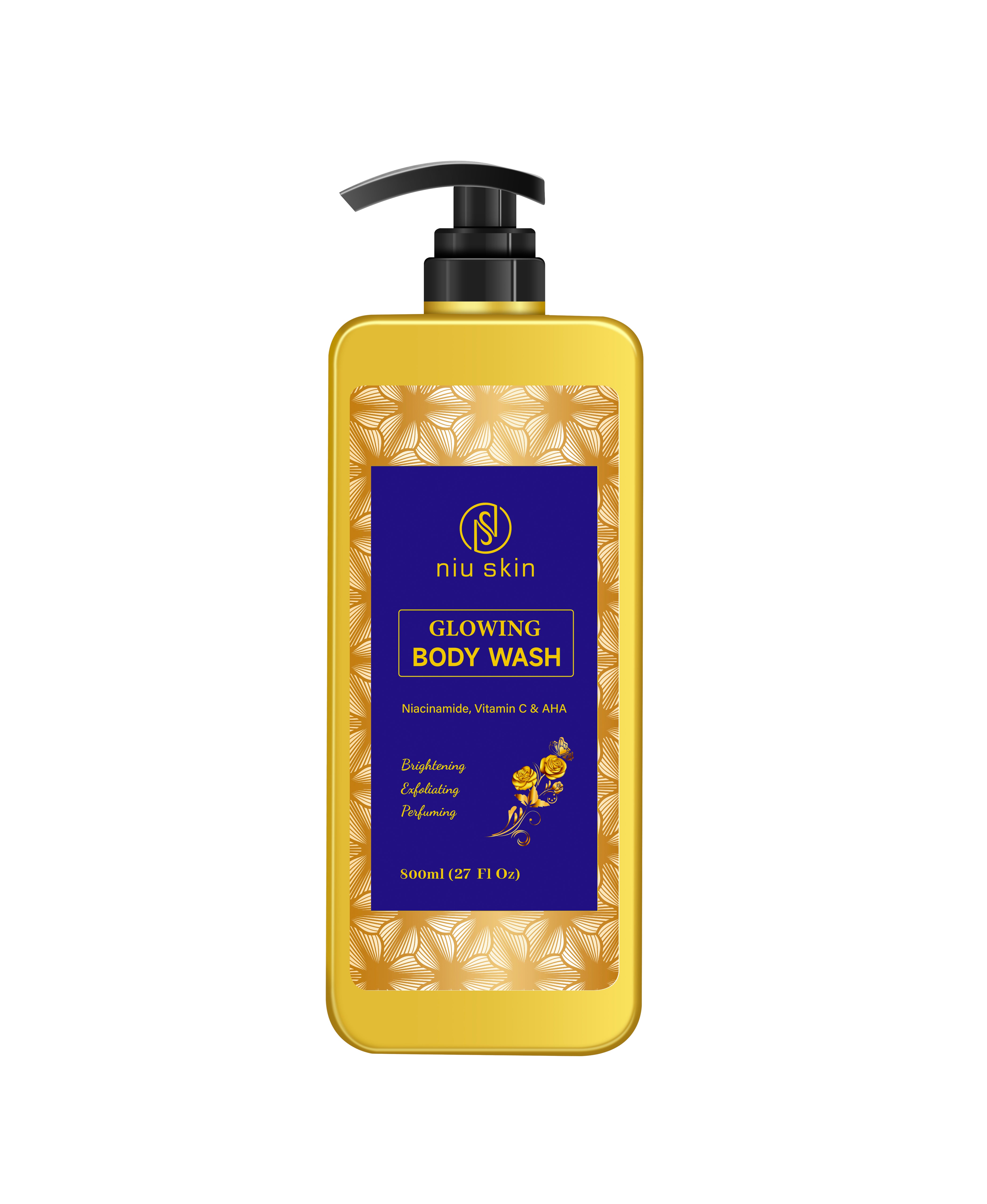 Glowing Body Wash 800ml – Niu Skin Cosmetics