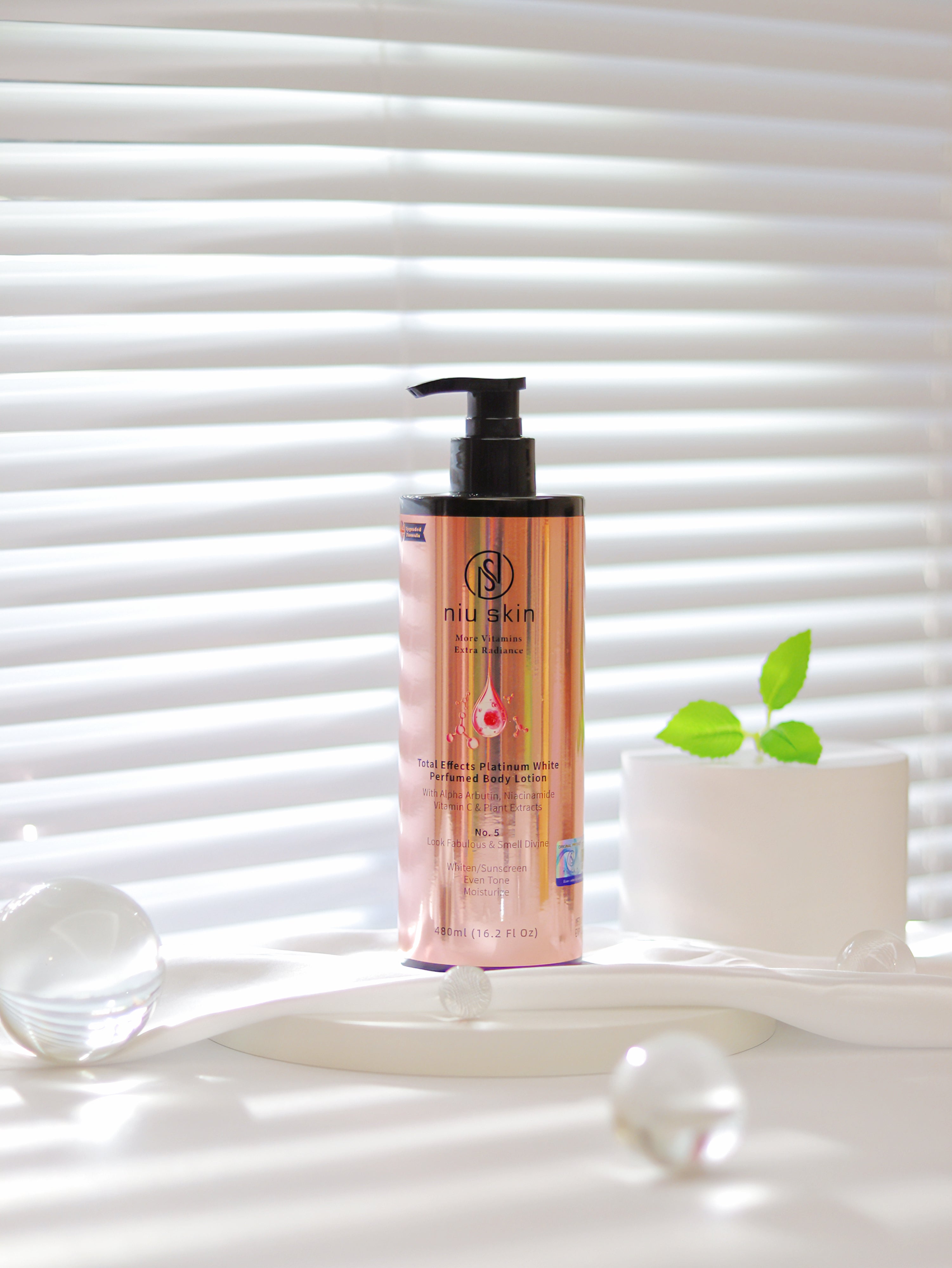 480ml Upgraded Niu Skin Body Lotion, with Alpha Arbutin, Niacinamide a ...